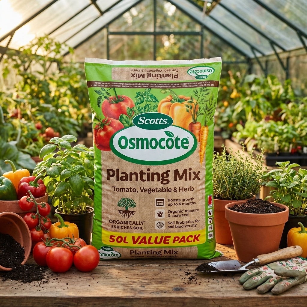 Scotts Osmocote Plus 50L Tomato, Vegetable And Herb Premium Planting ...